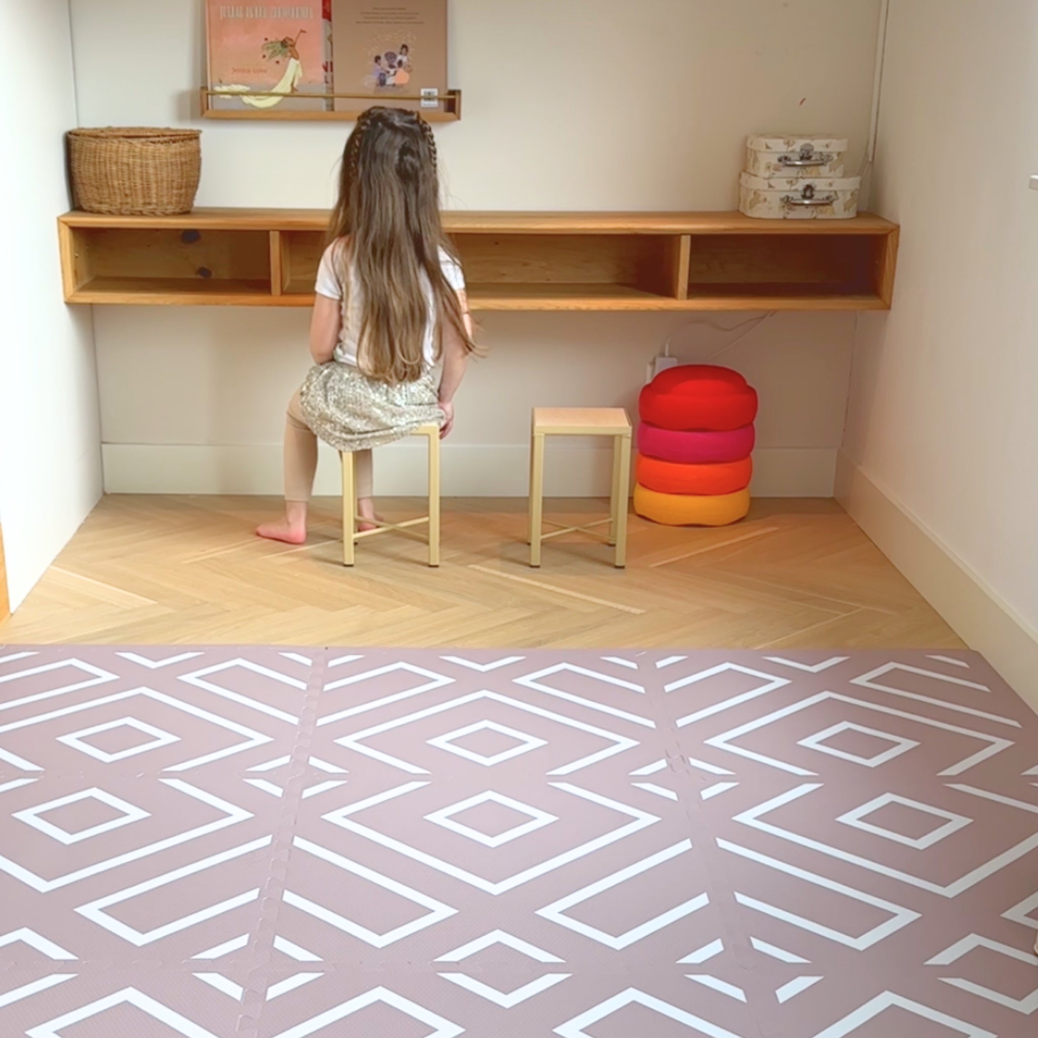 Modern Blocks - Old pink - playmat | Eeveve – EN-Eeveve