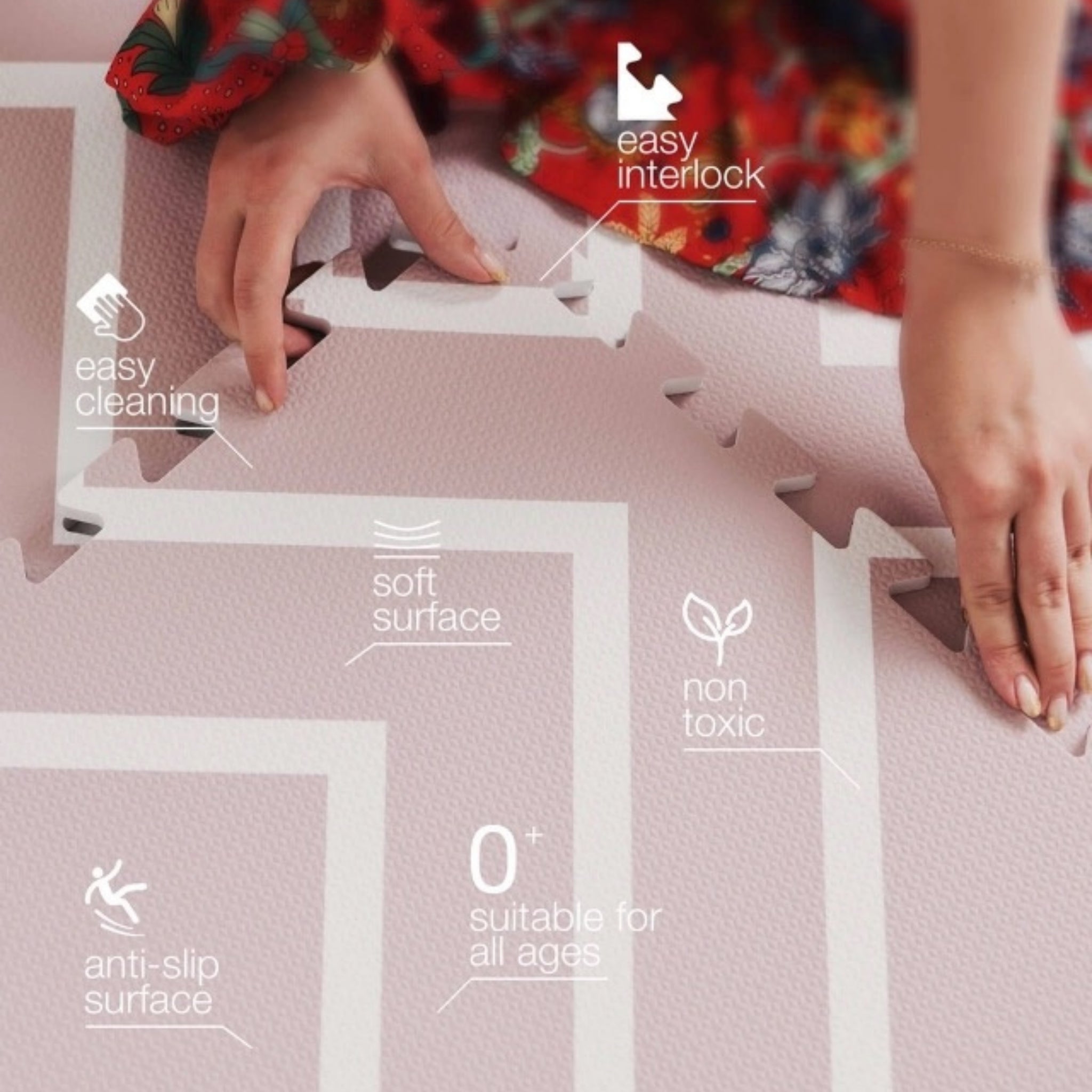 Modern Blocks - Old pink - playmat | Eeveve – EN-Eeveve